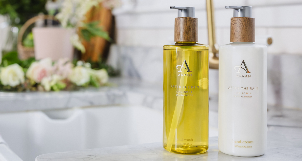 After the Rain 300ml Hand Cream - Lime, Rose & Sandalwood – ARRAN Sense ...