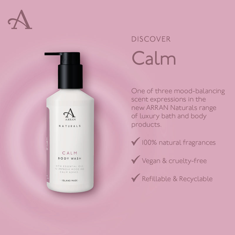 Calm Lavender & Chamomile Natural Body Wash – ARRAN Sense of Scotland