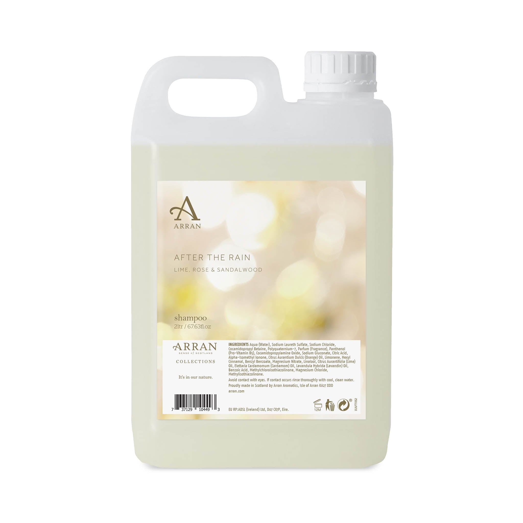 2L Bulk Shampoo Refill | After the Rain | ARRAN – ARRAN Sense of Scotland