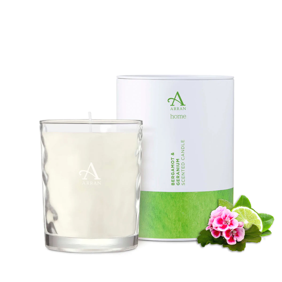 Bergamot & Geranium Scented Candle | 35cl | Made in Scotland – ARRAN ...